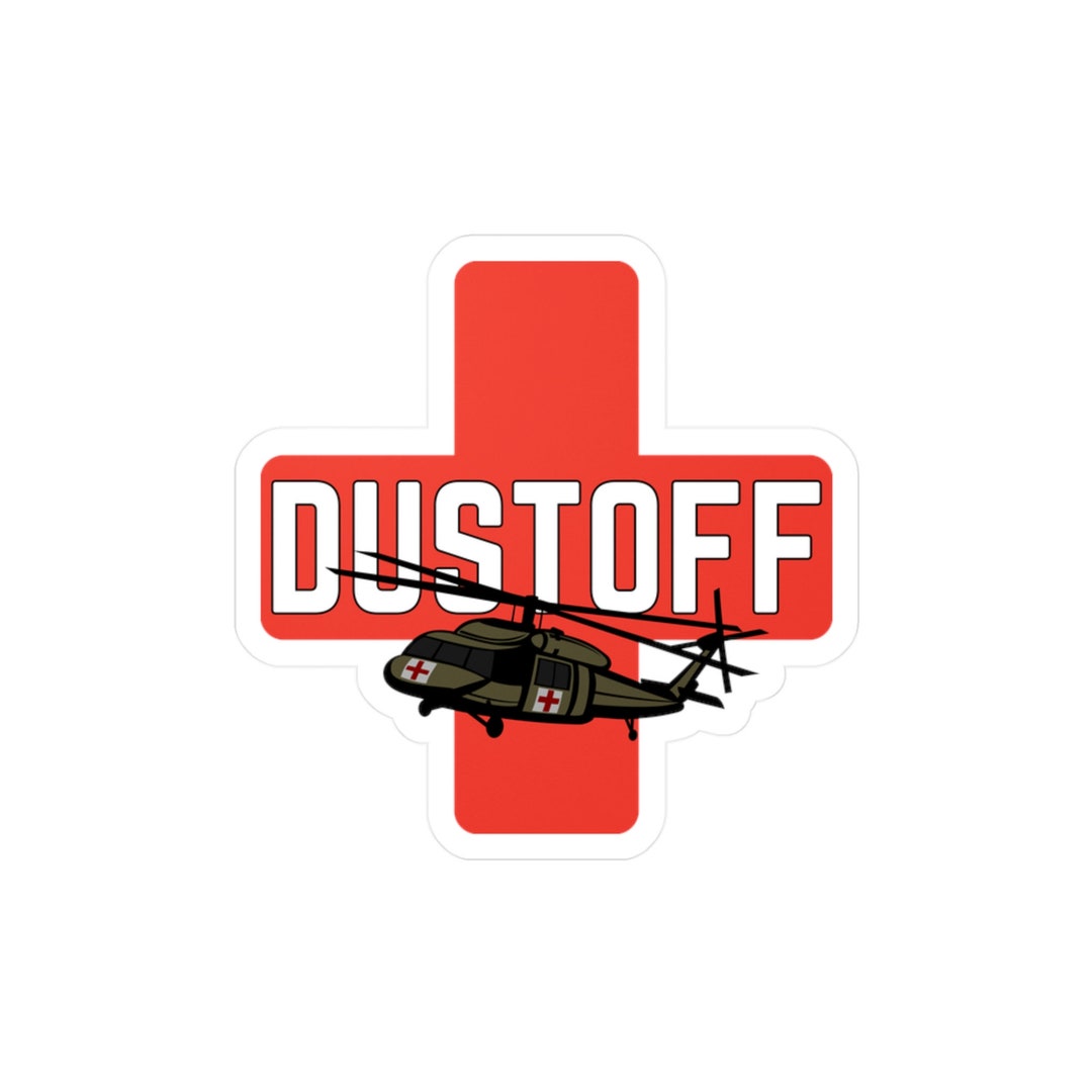 Dustoff MEDEVAC Helicopter Sticker, Army Pilot Sticker, Warrant Officer ...