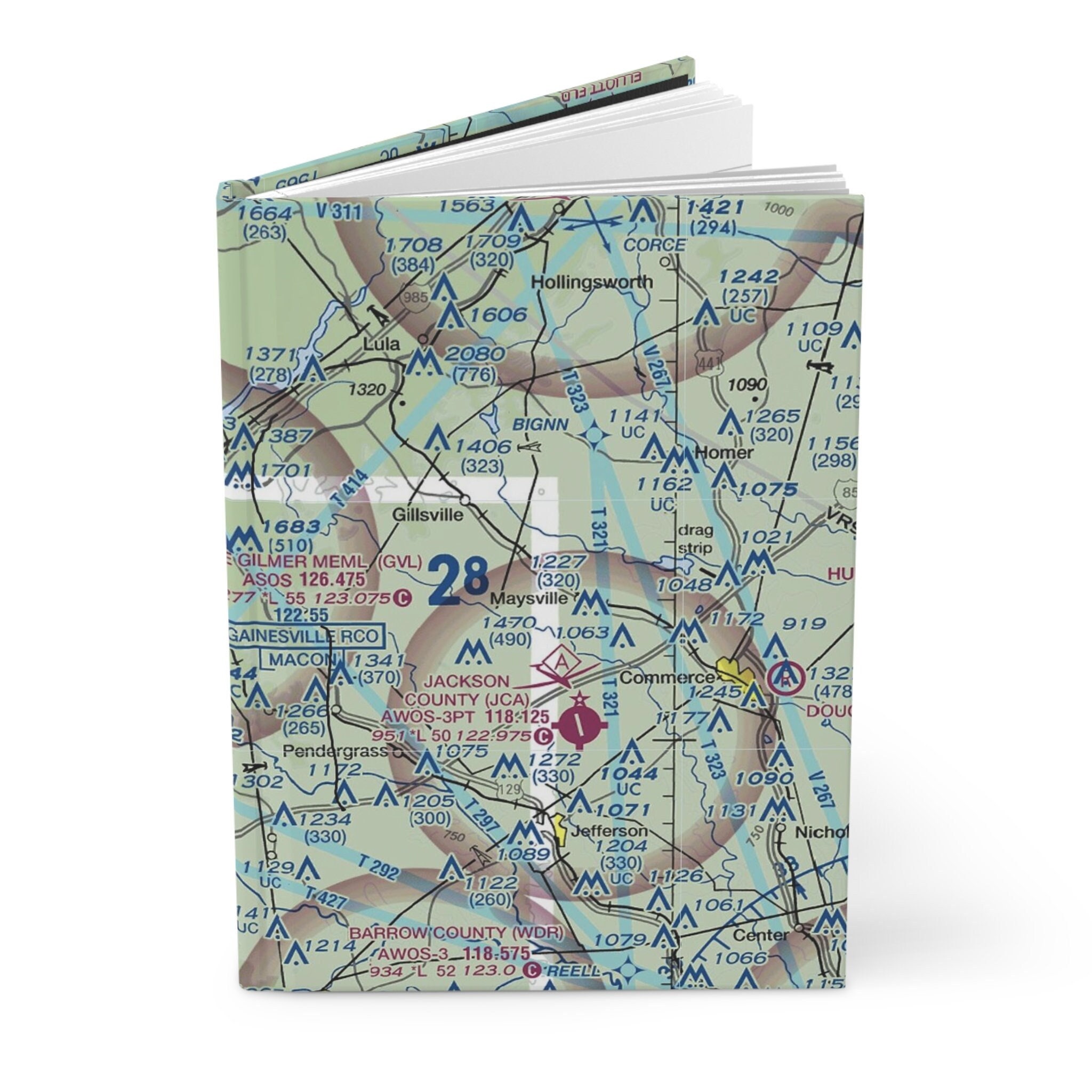 Personalized Aviation VFR Sectional Spiral Notebook for Pilots, Pilot ...
