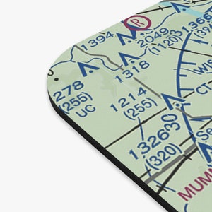 Customizable Aviation Sectional VFR Mousepad, Pilot Gift, Aviation ...