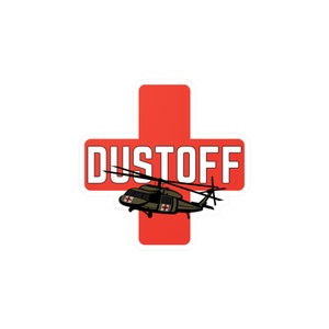 Dustoff MEDEVAC Helicopter Sticker, Army Pilot Sticker, Warrant Officer Gift, Flight School ...