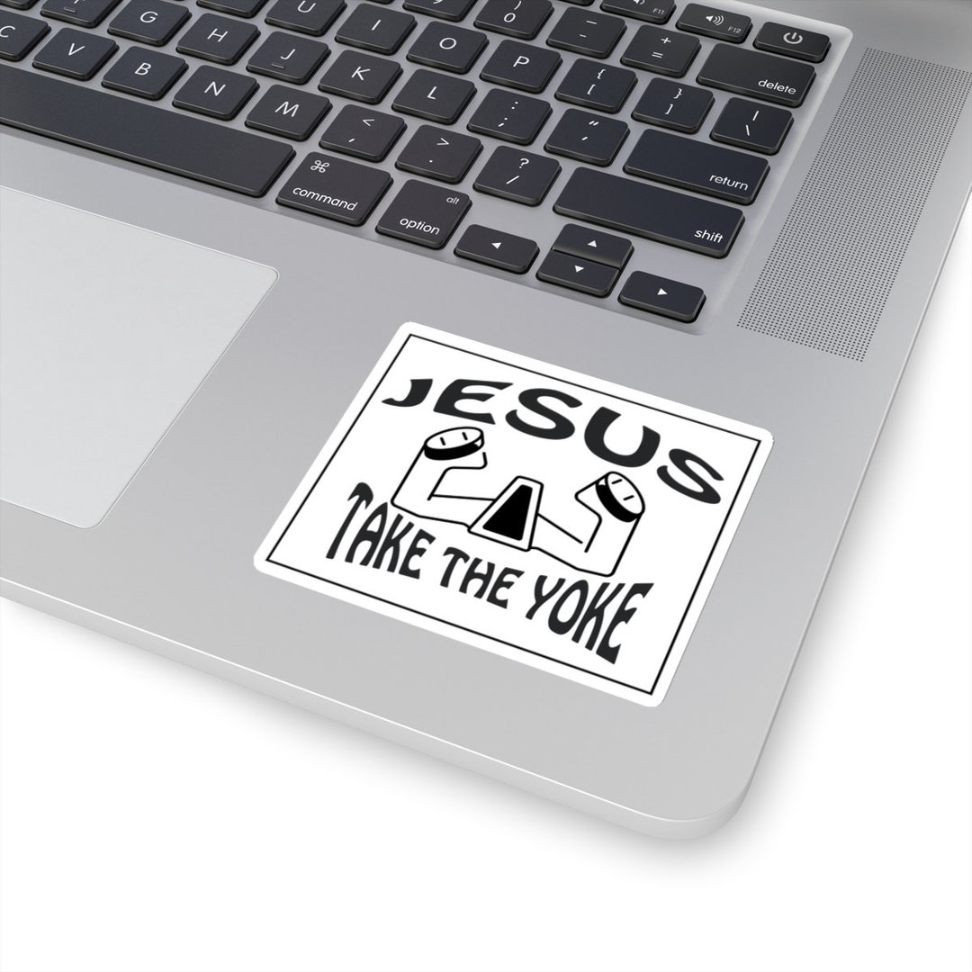 Pilot Sticker, Aviation Humor, Jesus Take the Yoke, Gift for Pilot ...