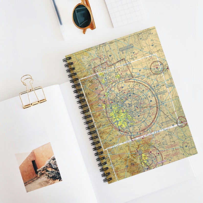 Personalized Aviation VFR Sectional Spiral Notebook for Pilots, Pilot ...