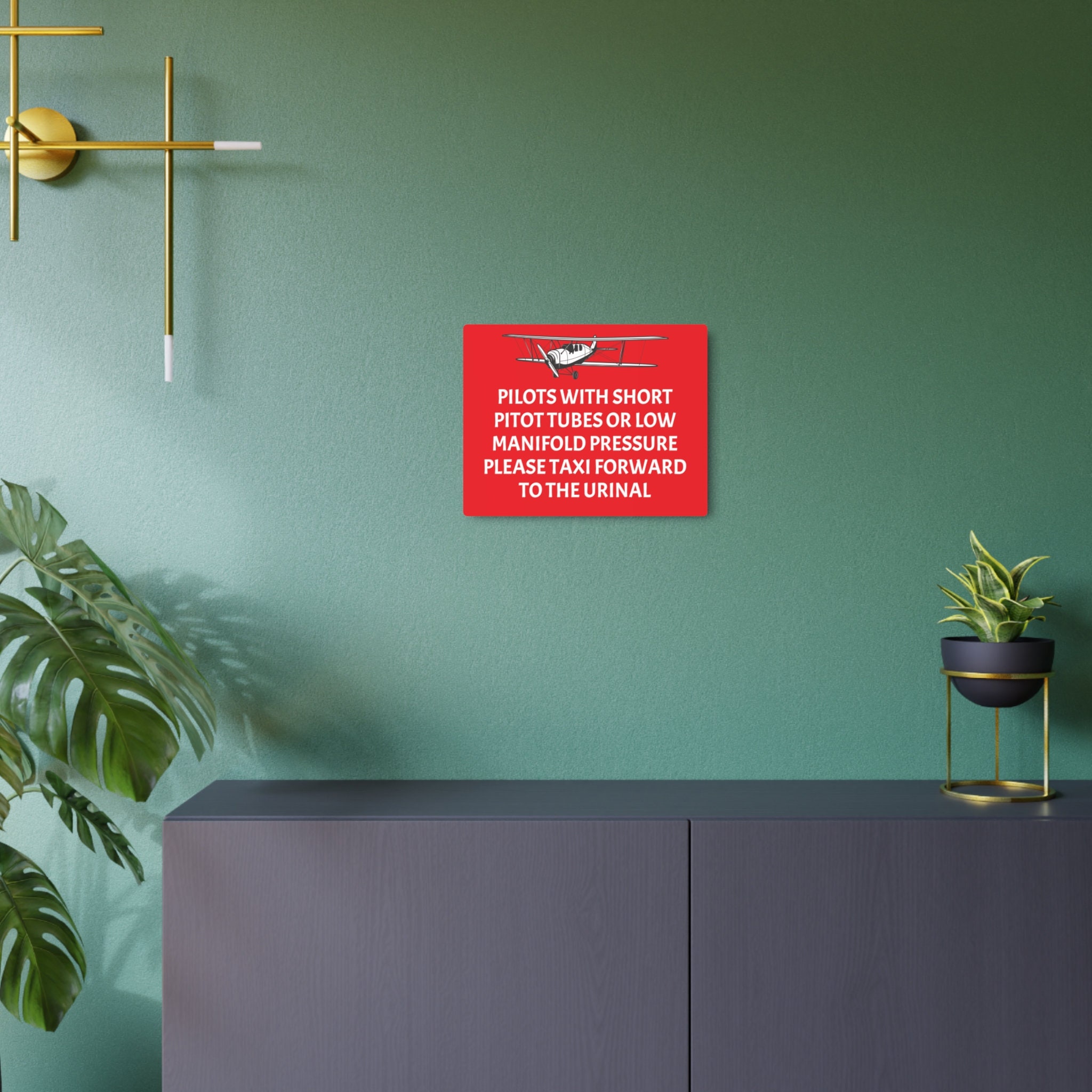 Funny Pilot Bathroom Sign, Pilots With Short Pitot Tubes or Low ...