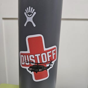 Dustoff MEDEVAC Helicopter Sticker, Army Pilot Sticker, Warrant Officer ...