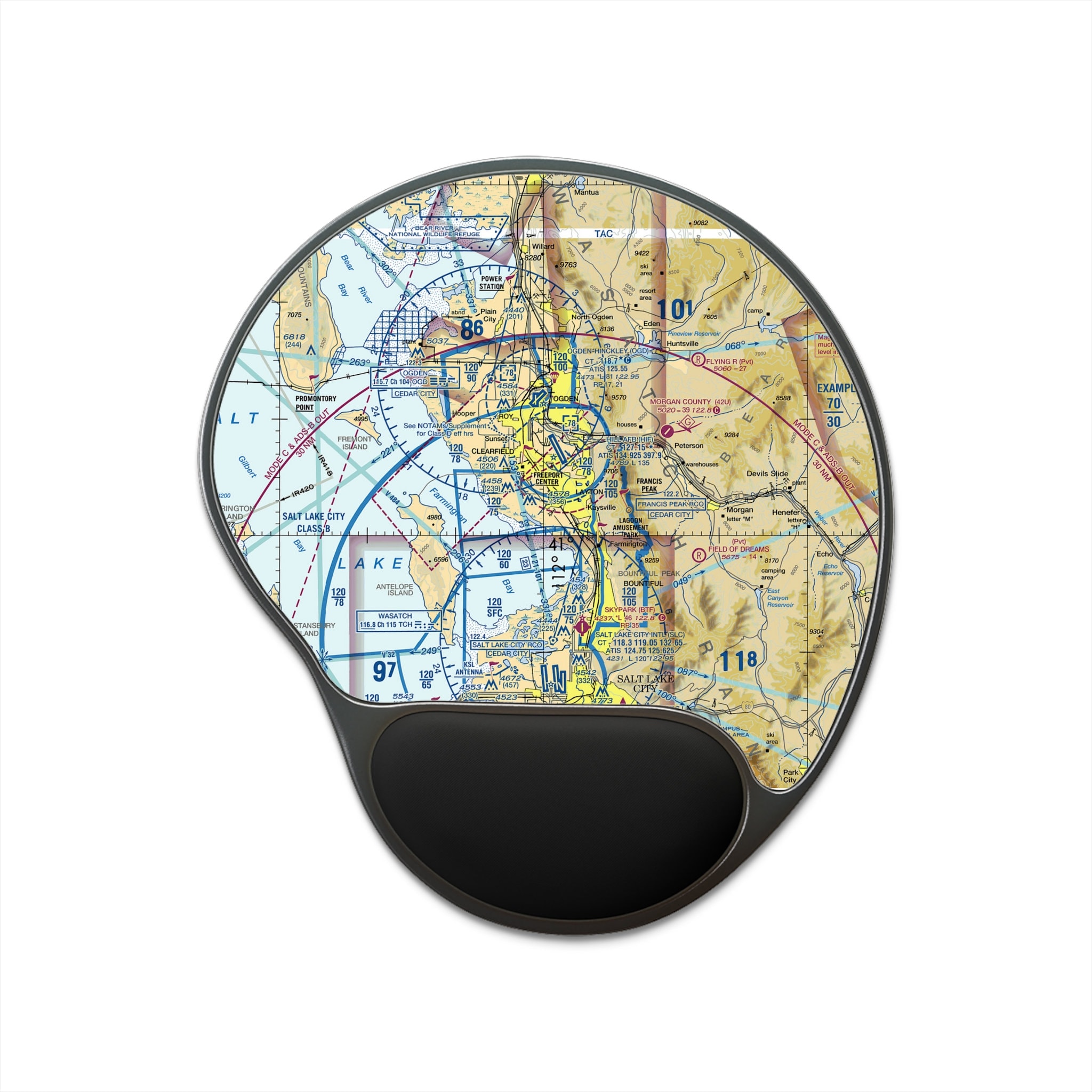 Customizable Aviation Sectional VFR Mousepad, Pilot Gift, Aviation ...