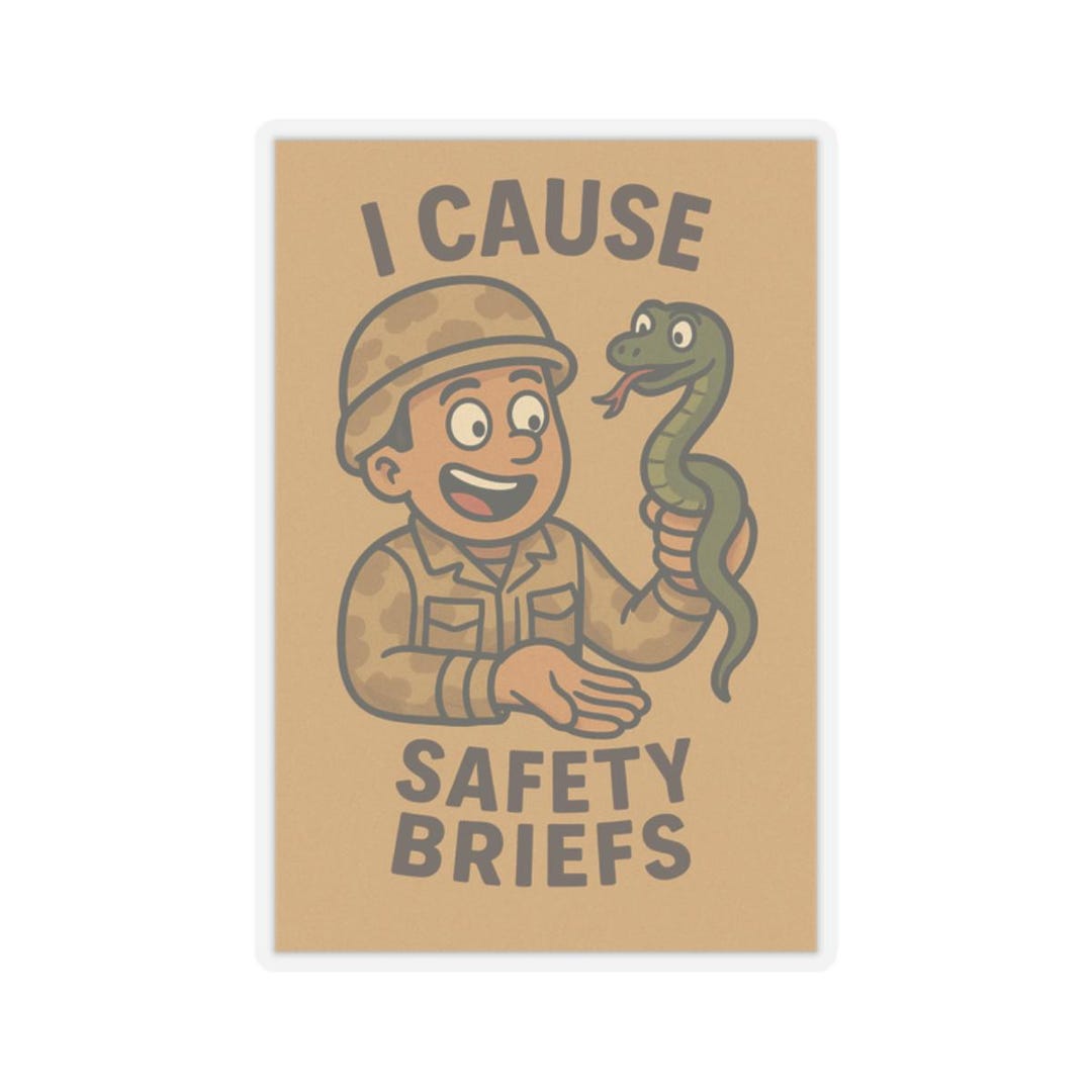 Military Humor Stickers: Fun Safety Briefs Decal - Army Memes - Etsy