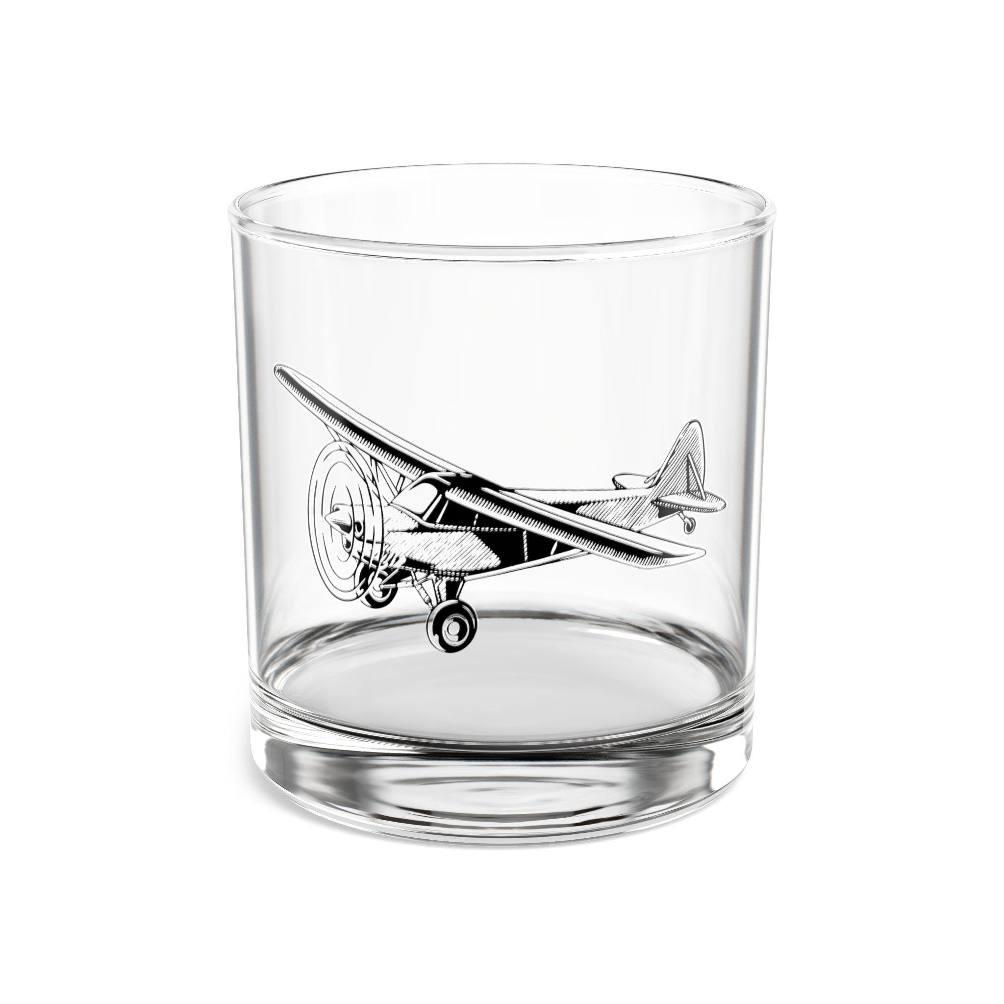 Vintage Airplane Rocks Glasses, Aviation Enthusiast Gift, Pilot ...