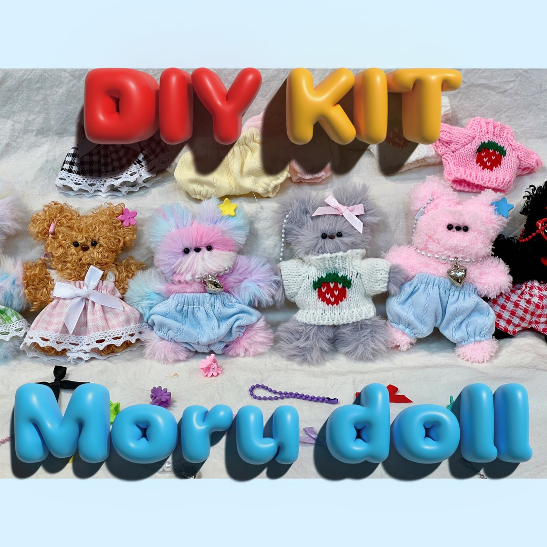 Custom DIY KIT Pipe Cleaner Moru Doll Keychain Making Kit - Etsy