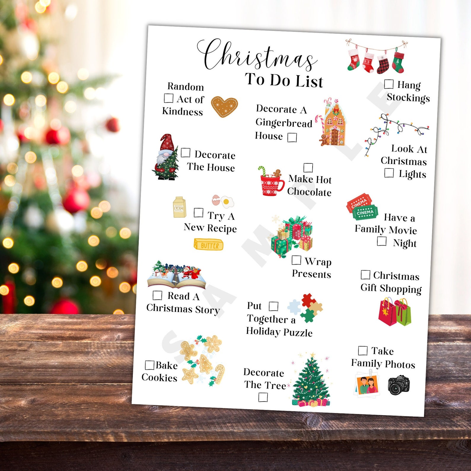 Christmas to Do List Printable, to Do List Template, Christmas ...