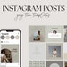 25 Grey Instagram Post Templates| Modern Templates| Engagement| Canva ...