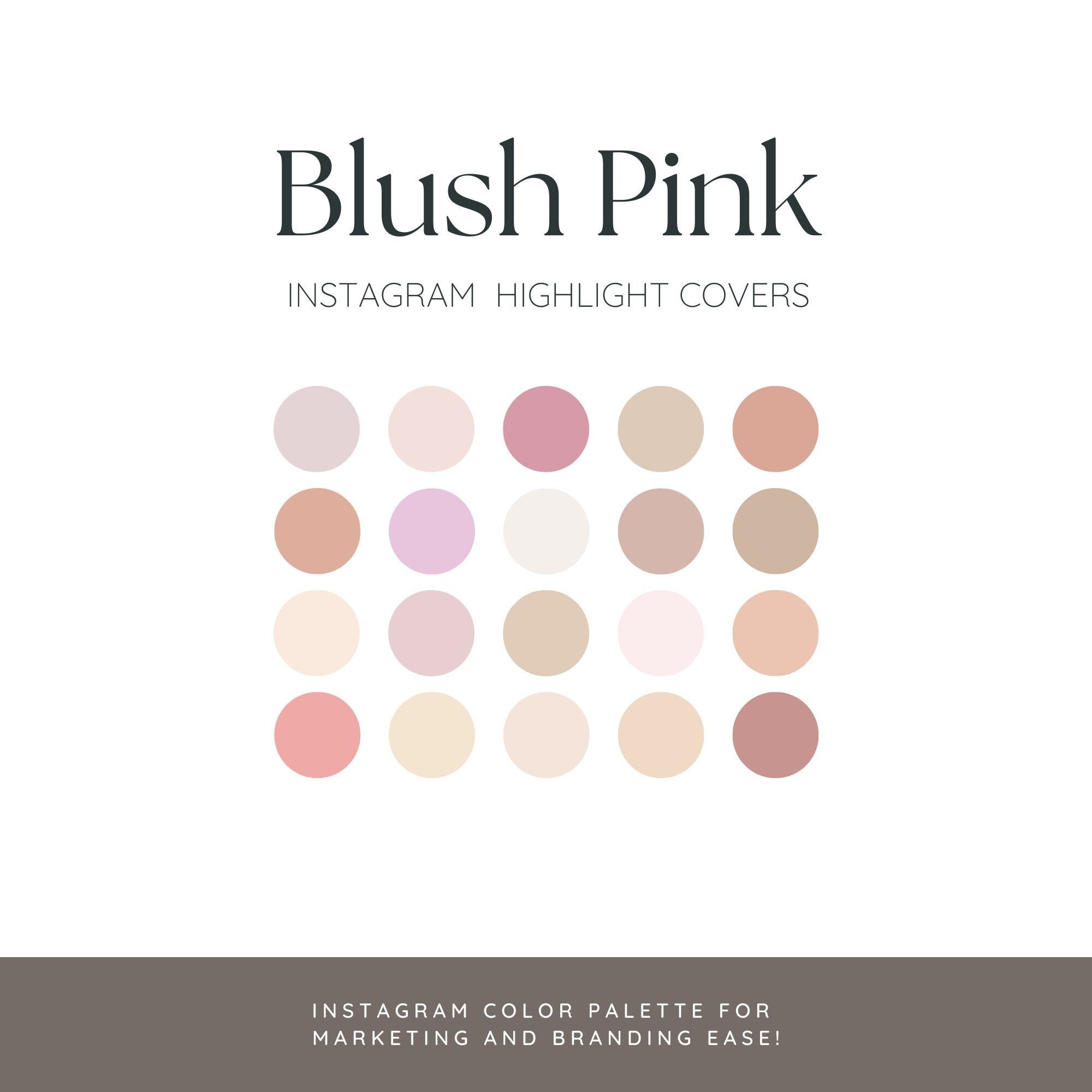 Blush Pink Instagram Highlight Covers Instagram Highlight Covers IG ...