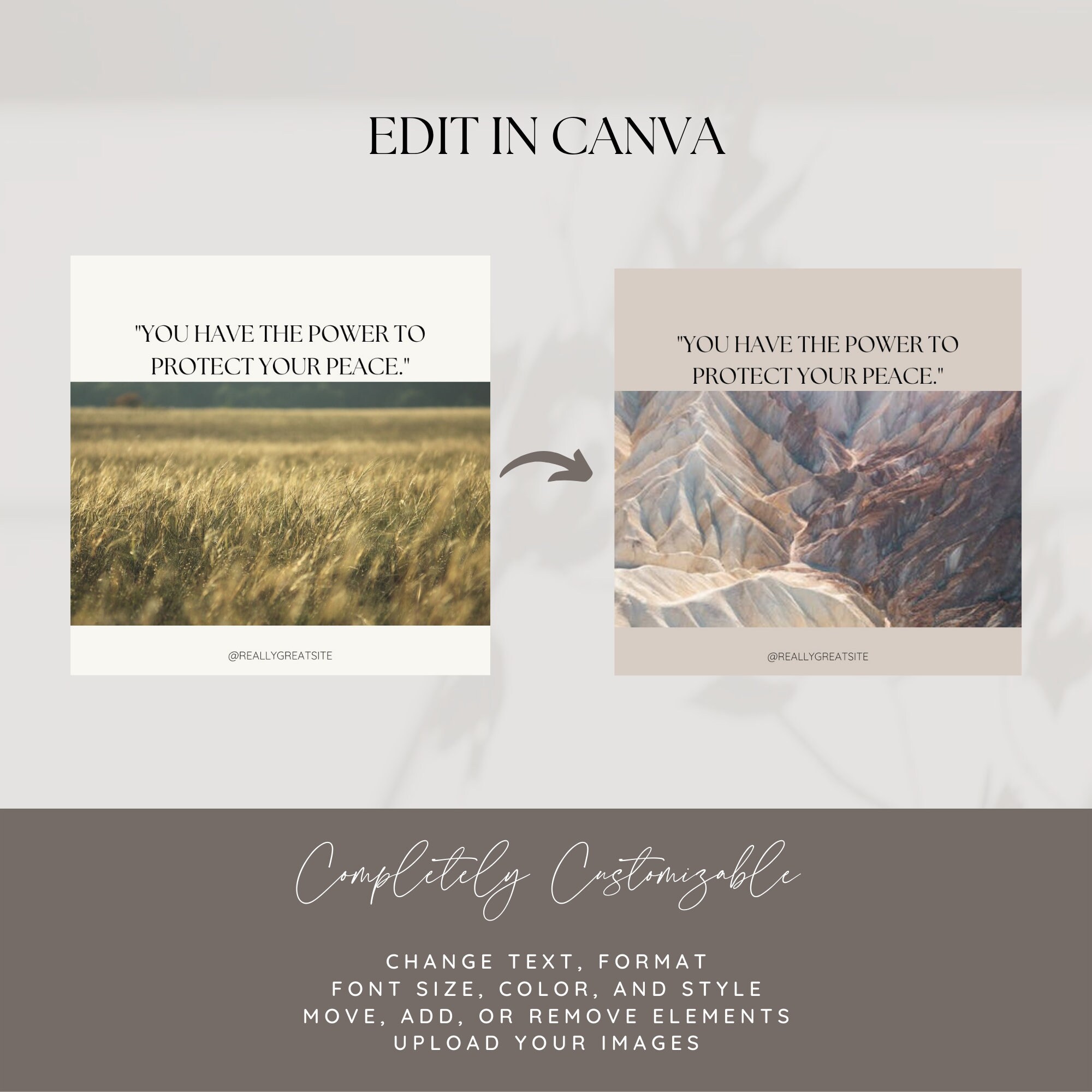 25 Grey Instagram Post Templates| Modern Templates| Engagement| Canva ...