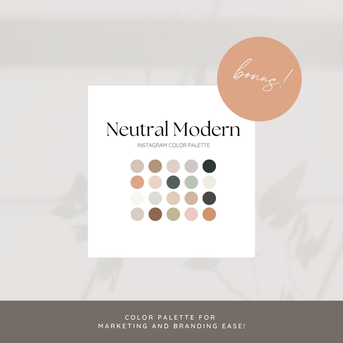 25 Neutral Instagram Post Templates| Modern Templates| Engagement ...