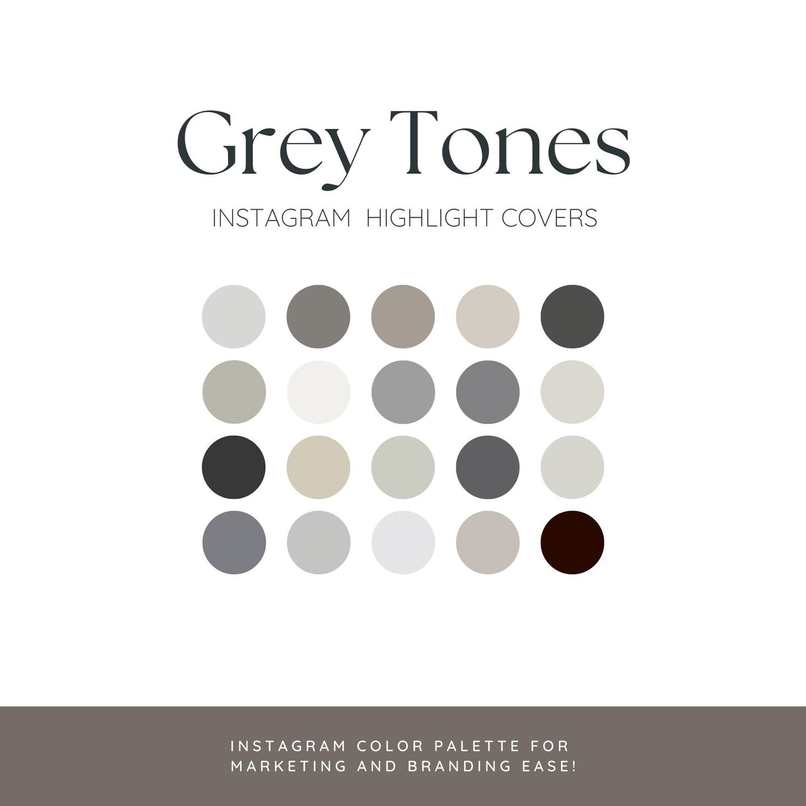 Grey Tones Instagram Highlight Covers| Neutral Instagram Highlight ...