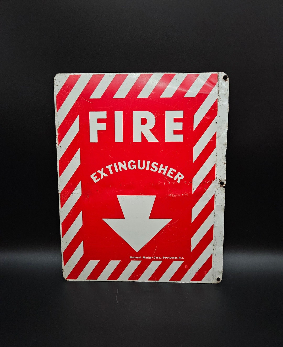 1940's Vintage fire Extinguisher Sign...two Sided Sign...original ...