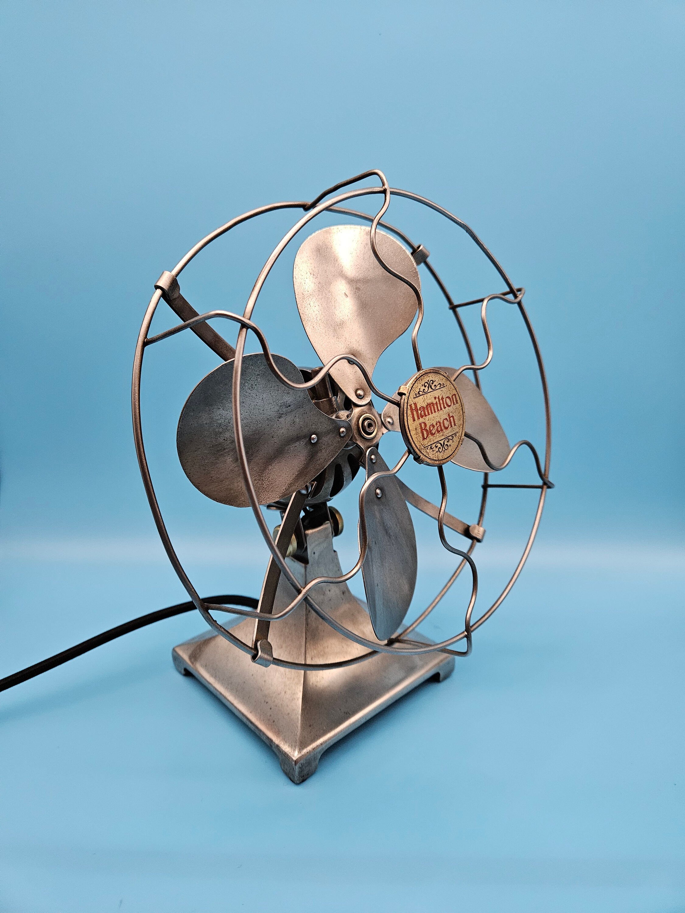 Rare..1920's Hamilton Beach Cyclone 8 Desk Fan...works....industrial ...