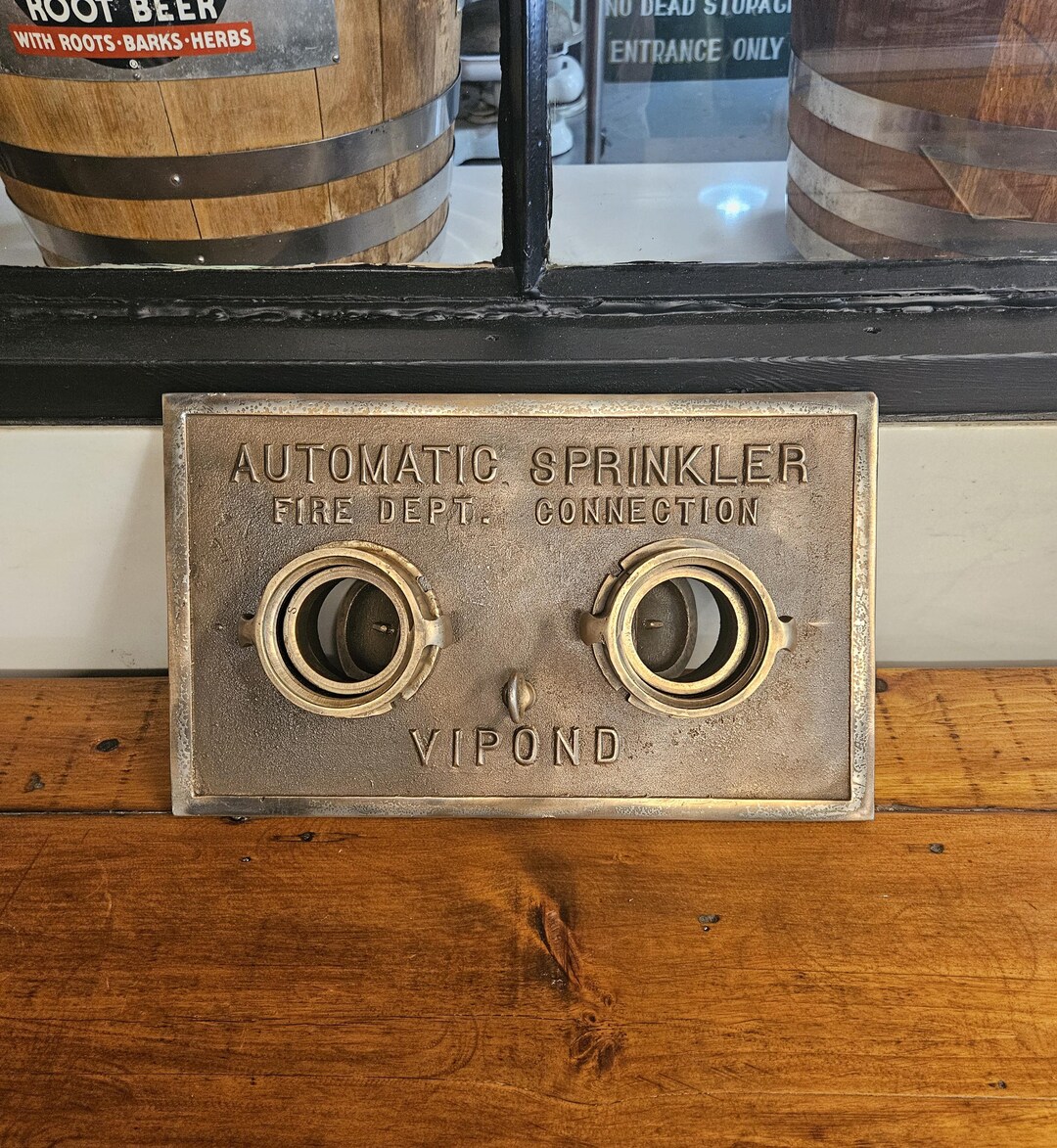 1940's Bronze & Brass Fire Department Connection...salvaged From the ...