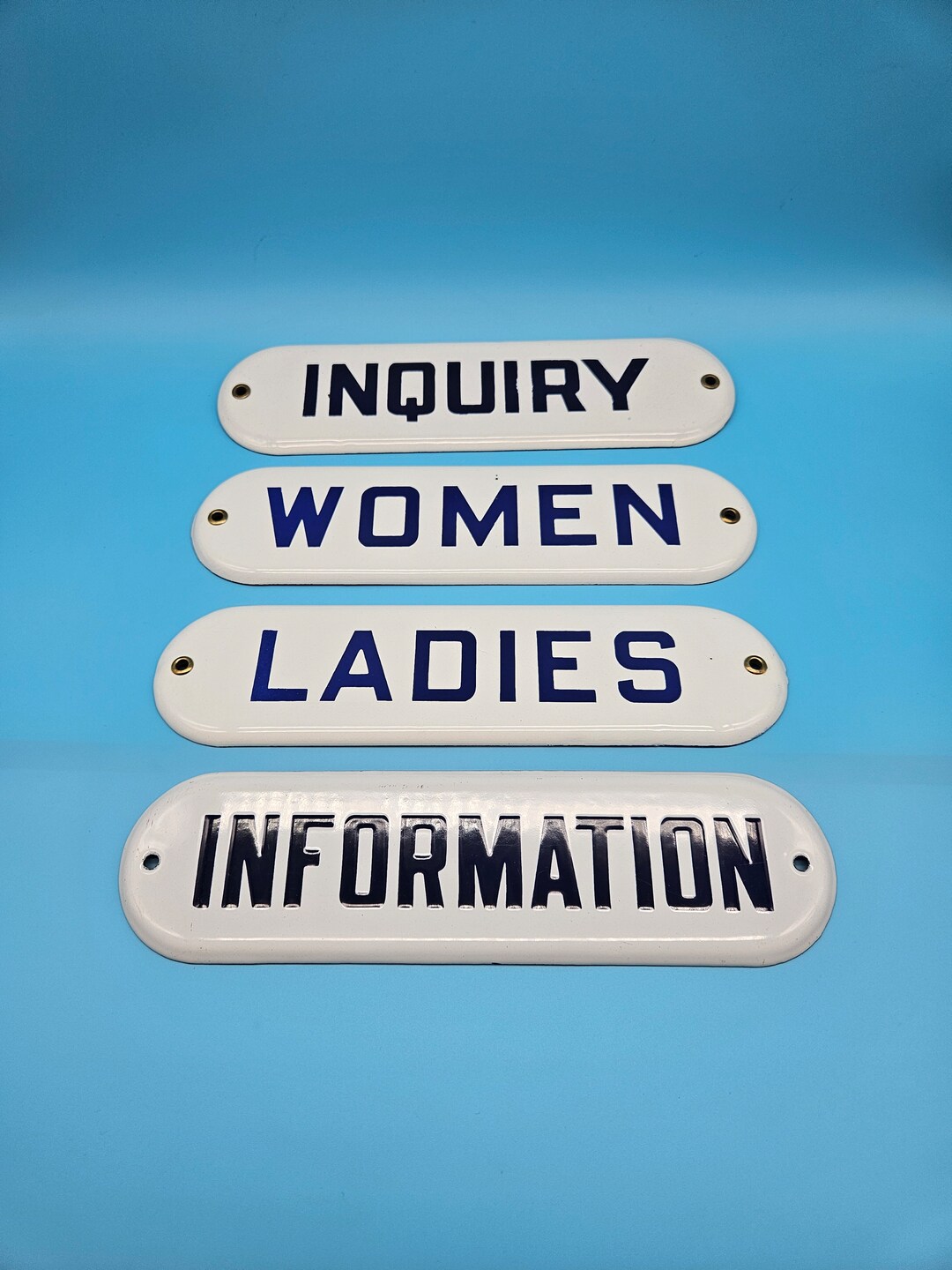 1960's NOS Porcelain Signs...new Old Stock Made in Canada Signs ...