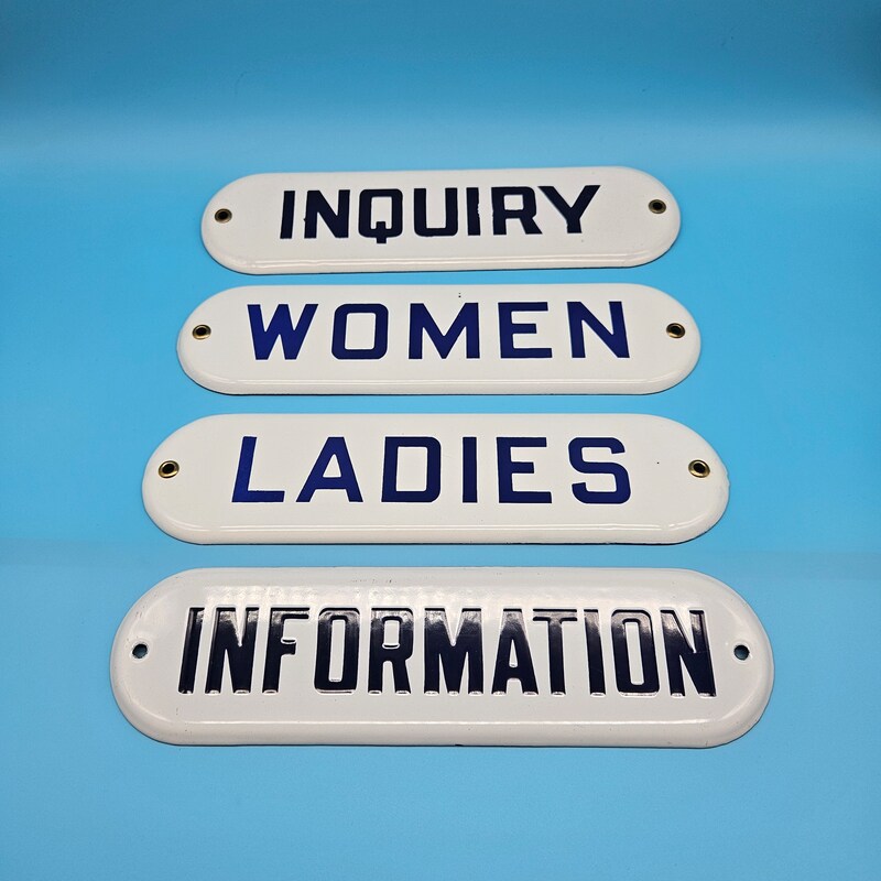 Vintage Enamel Sign - Etsy