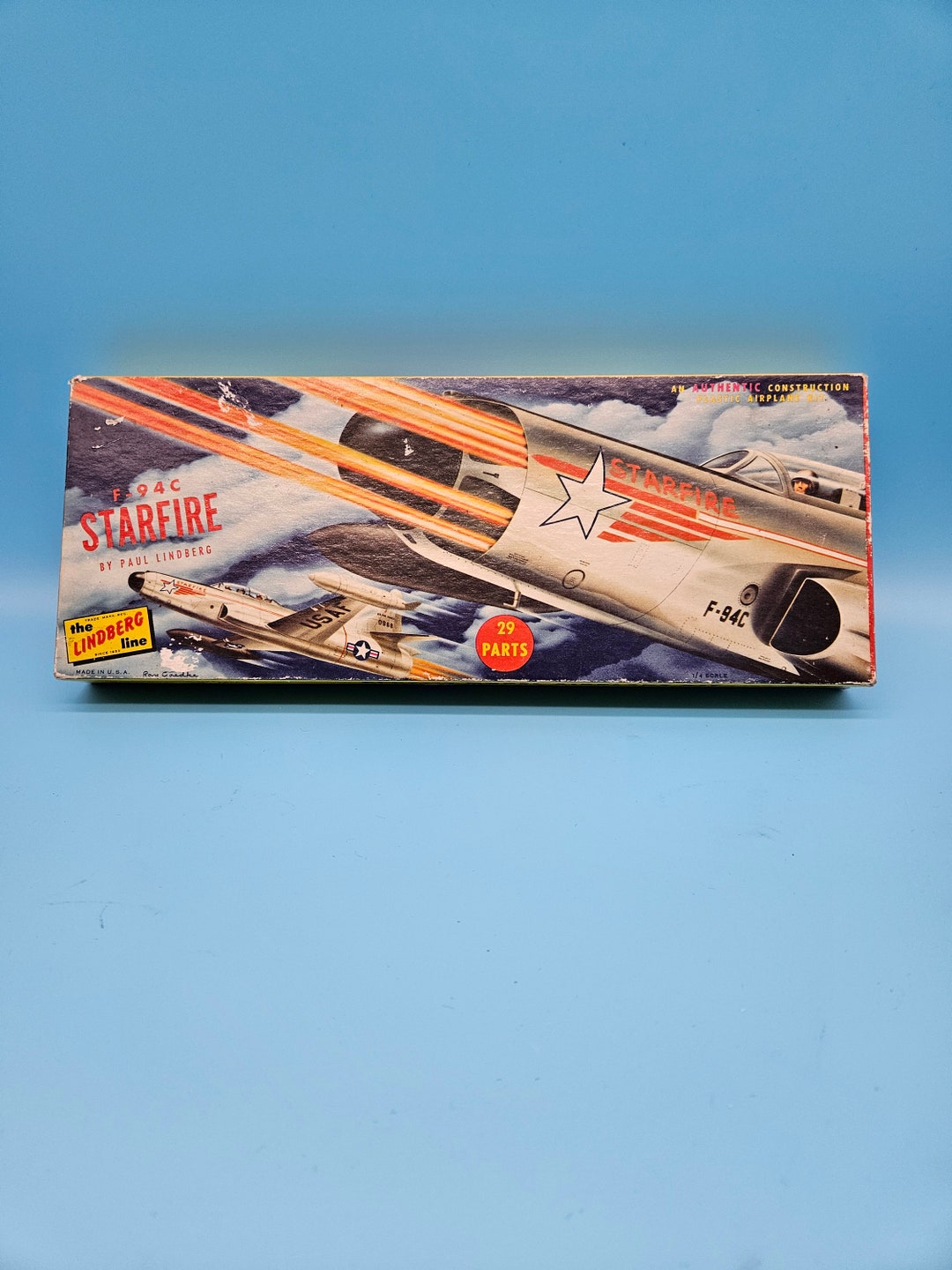 1956 Lindberg Model Kit...unbuilt...f-94c Starfire....original Kit - Etsy