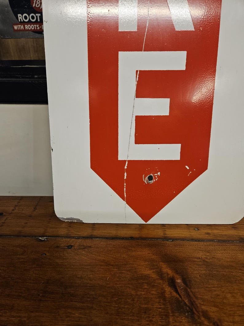 1960's Vintage fire Sign...salvaged From the Campbell's Soup Factory in ...