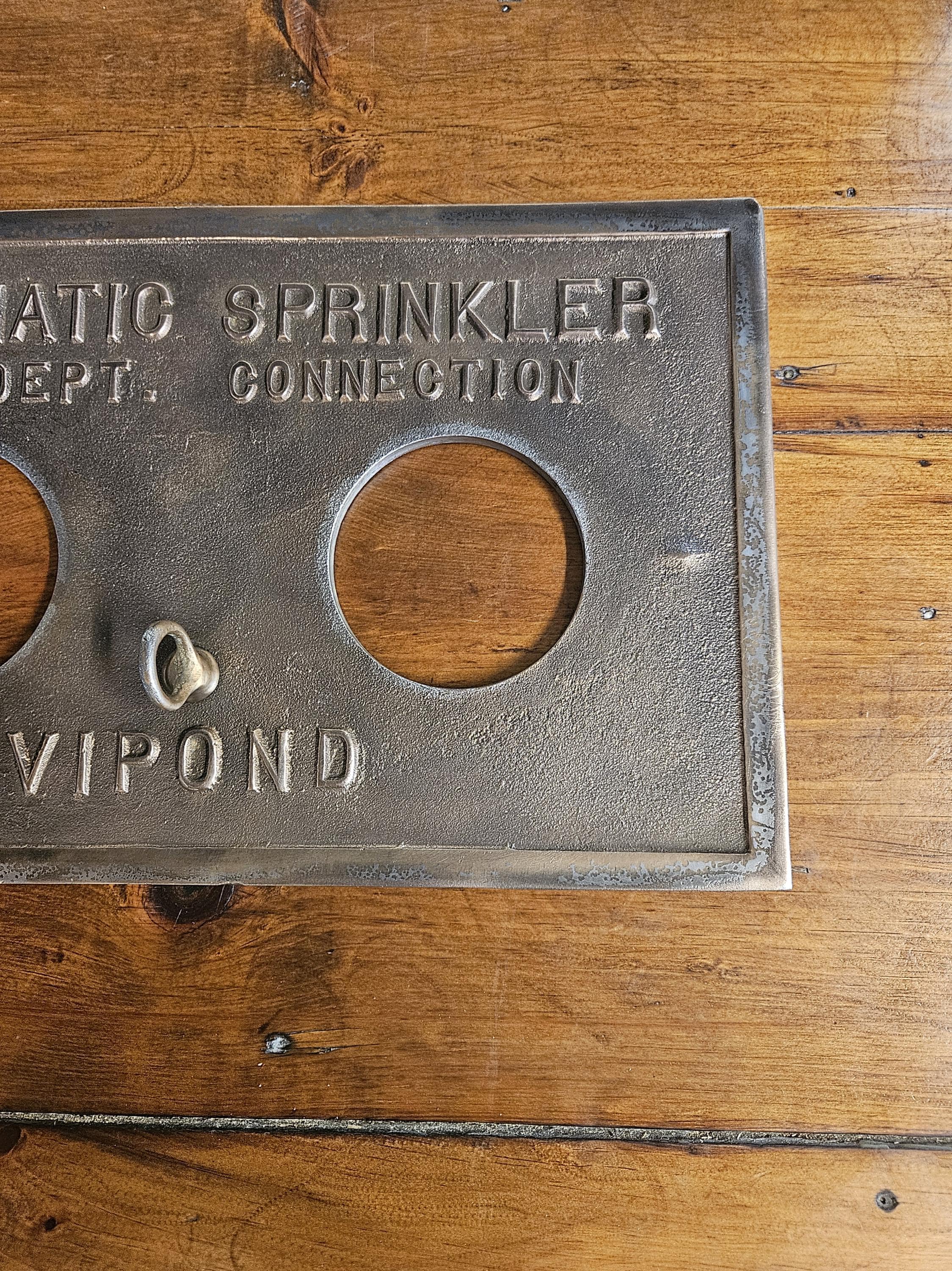 1940's Bronze & Brass Fire Department Connection...salvaged From the ...