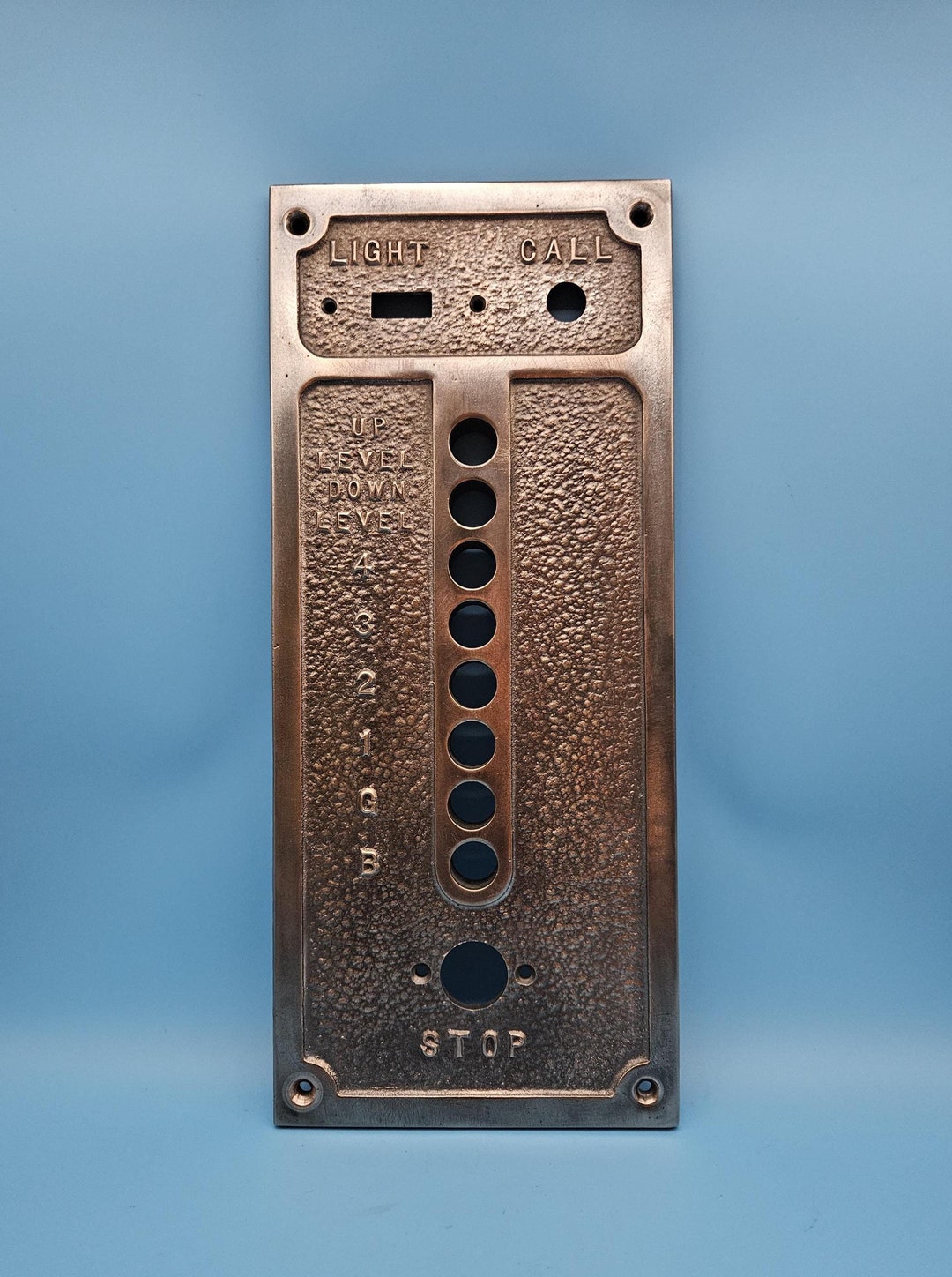 1930's Bronze Elevator Control Panel...art Deco Five Floors Elevator ...