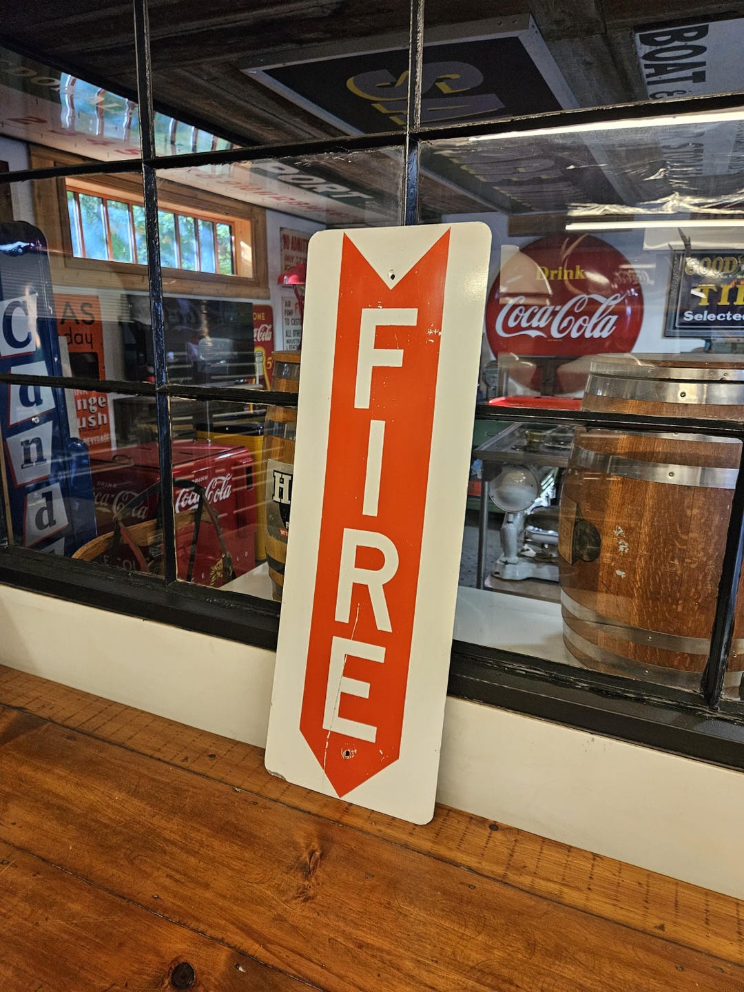 1960's Vintage fire Sign...salvaged From the Campbell's Soup Factory in ...