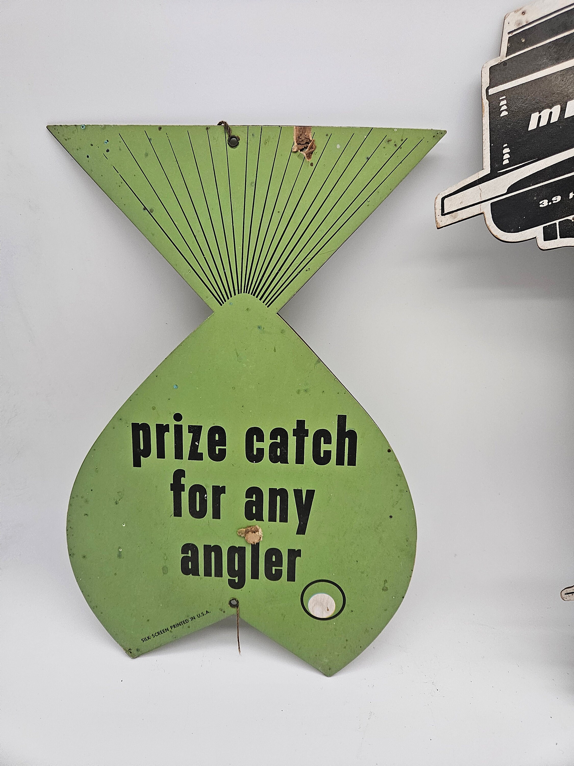 1960's Cardboard Mercury Marine Spinner Sign....die Cut Cardboard ...