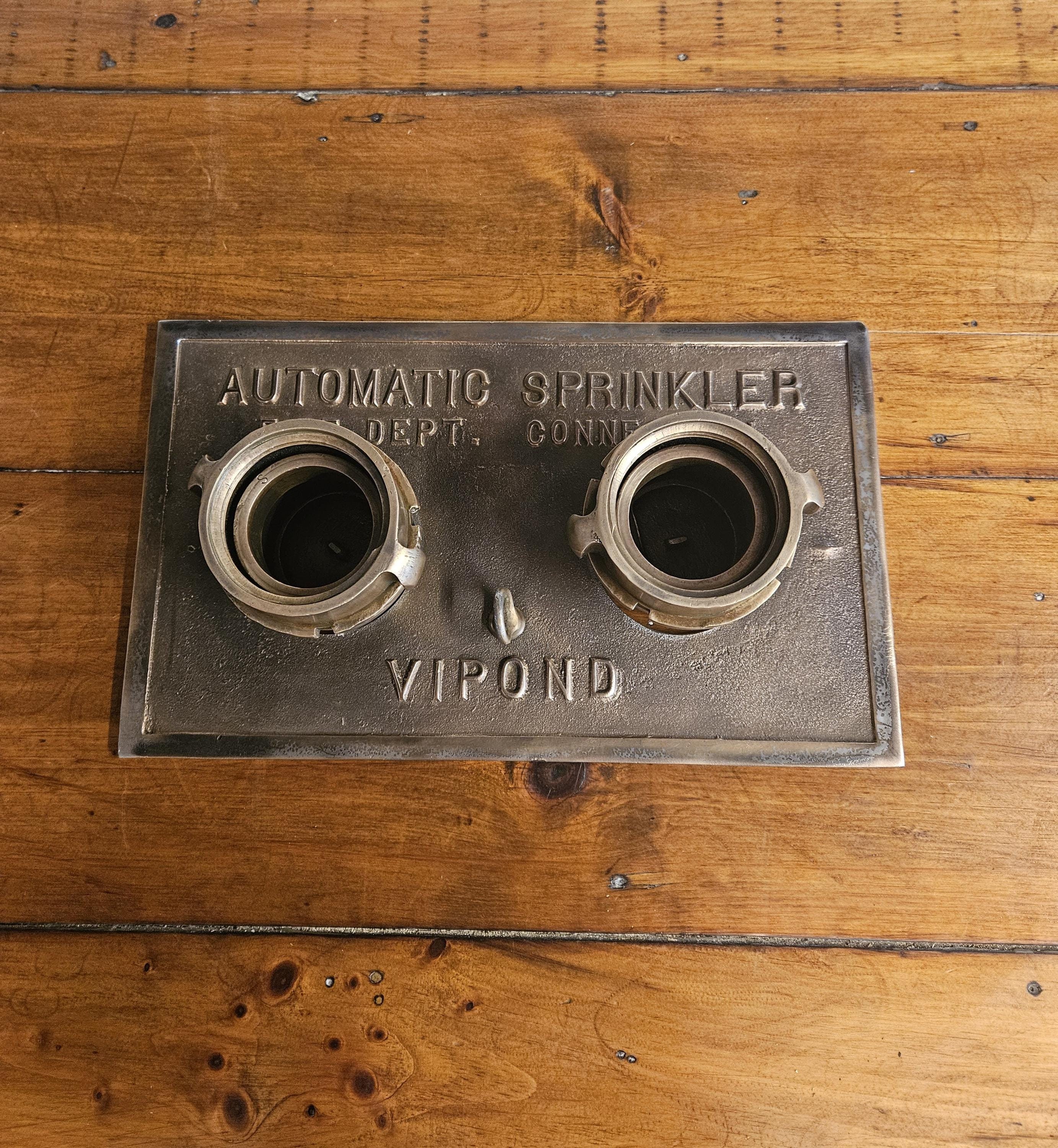 1940's Bronze & Brass Fire Department Connection...salvaged From the ...