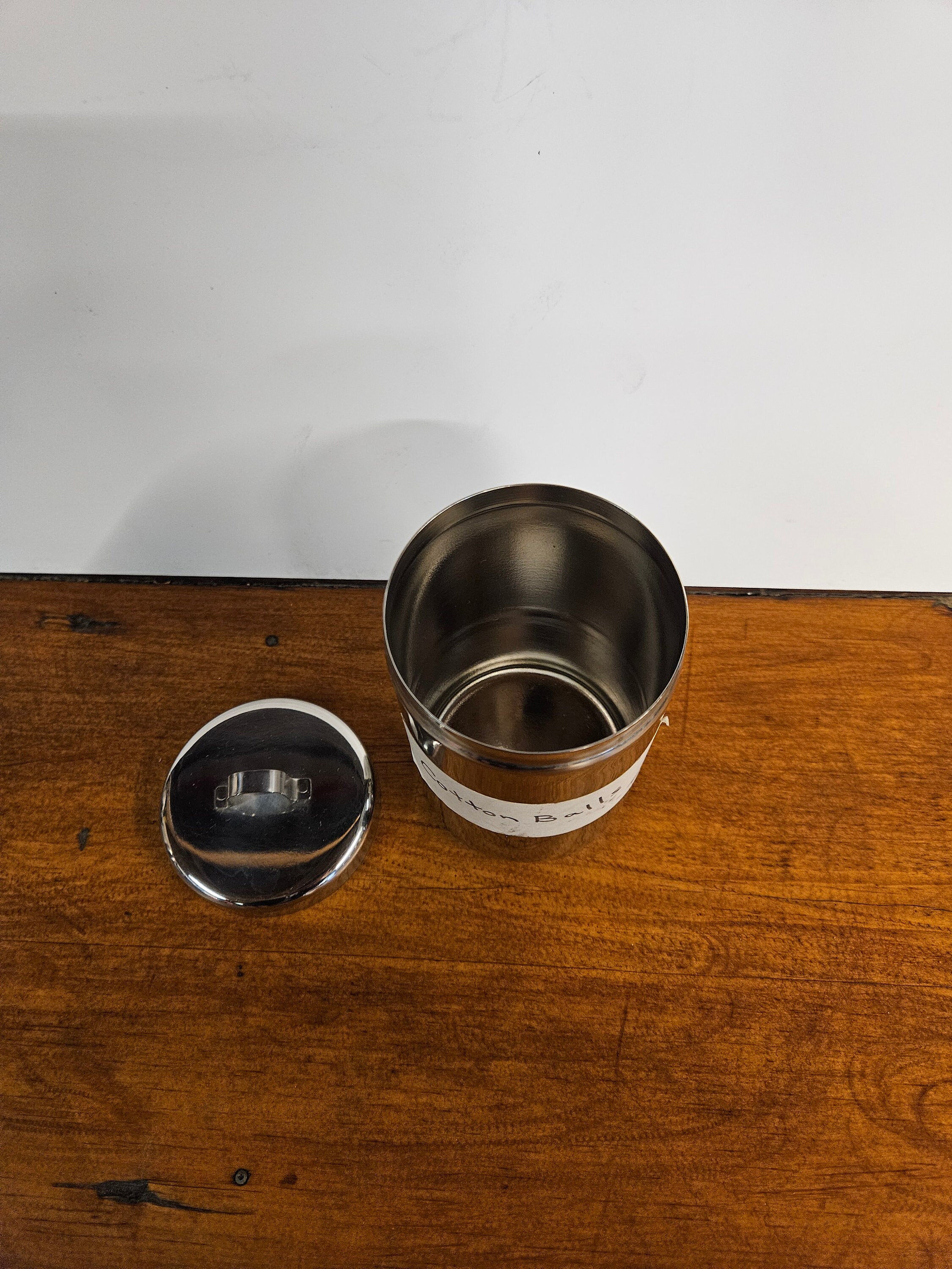 1950's Set of Medical Canisters...hospital Salvage...18/8 Stainless ...