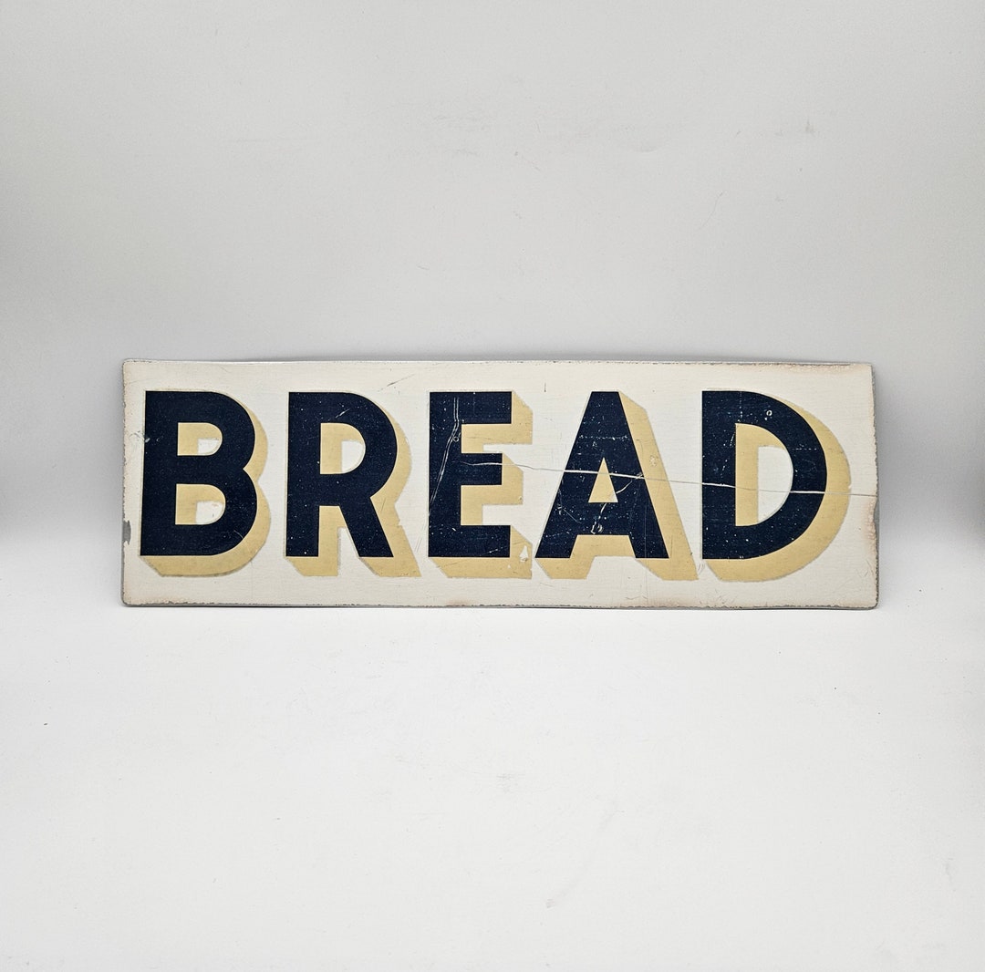 1950's bread Sign...trent Valley Bakery Salvage...hand Painted...bread ...