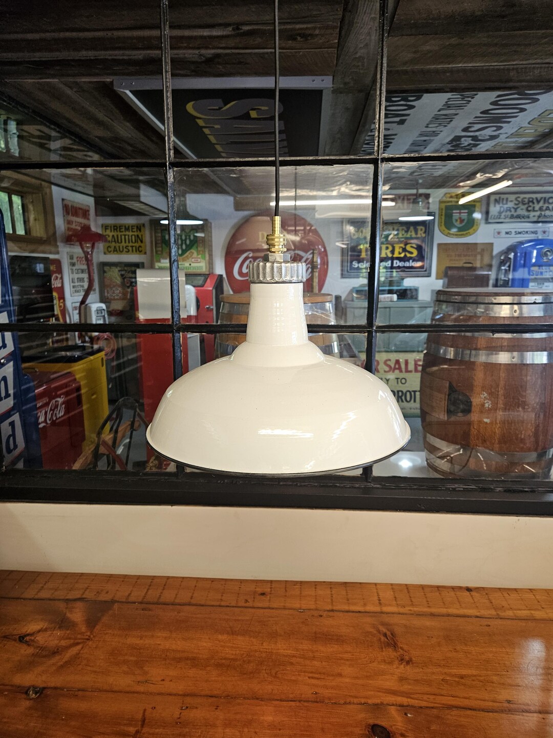 1940's Porcelain Laboratory Light Fixtures...porcelain Enamel Pendant ...