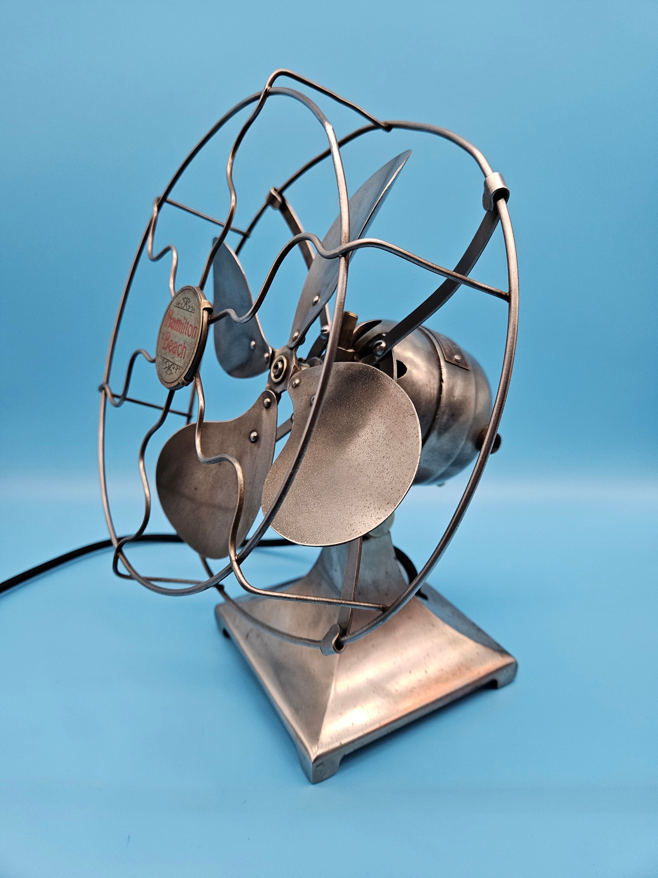 Rare..1920's Hamilton Beach Cyclone 8 Desk Fan...works....industrial ...