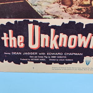 1956 Original Movie Poster..."x the Unknown"...lobby Card...rko ...