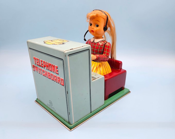 1950's Linemar Tin "switchboard Operator" Toy...marx Japanese Toy - Etsy