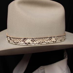 Python Snakeskin Leather Hatband - Etsy