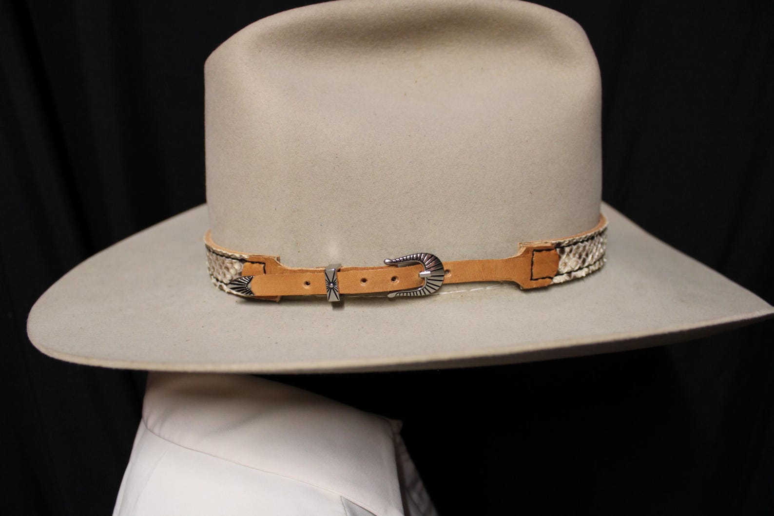 Python Snakeskin Leather Hatband - Etsy