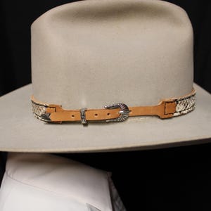 Python Snakeskin Leather Hatband - Etsy