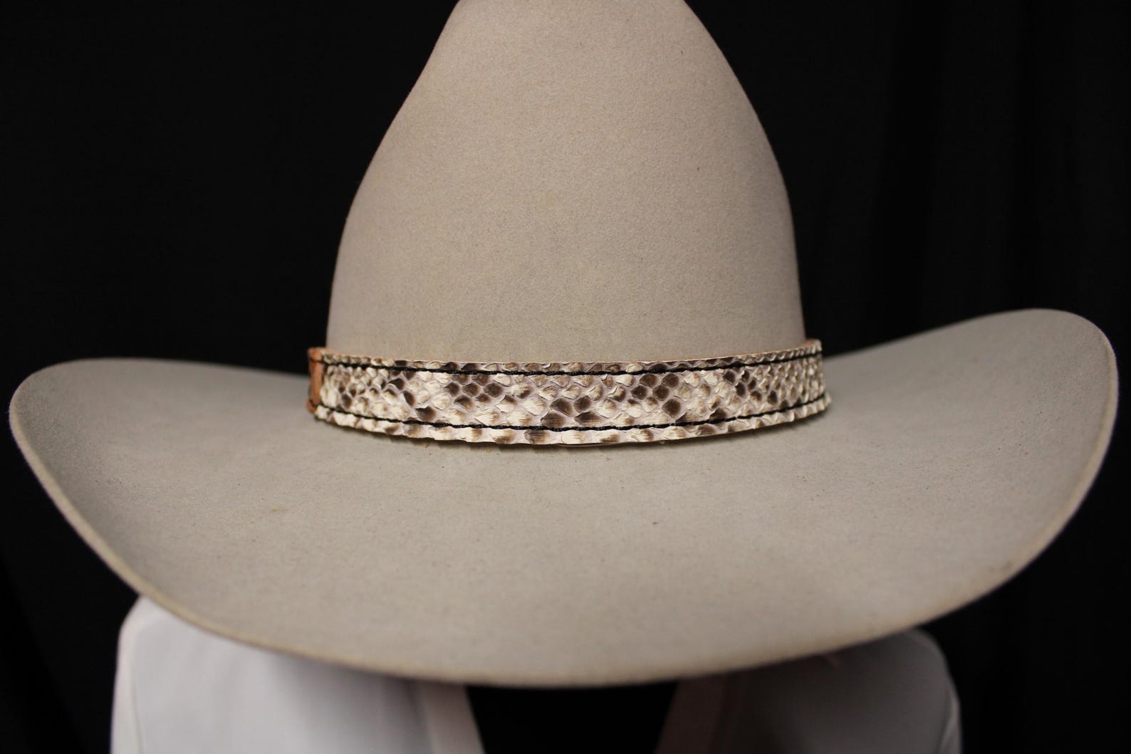 Python Snakeskin Leather Hatband - Etsy