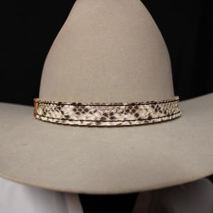 Python Snakeskin Leather Hatband - Etsy