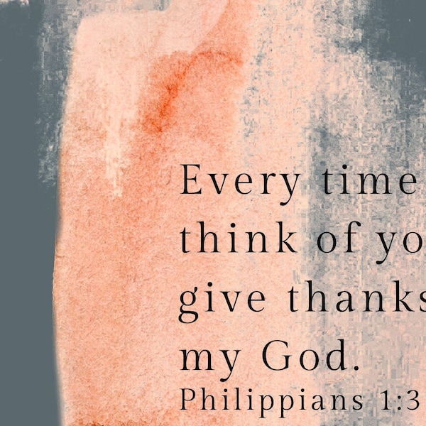 Philippians 1 3 - Etsy