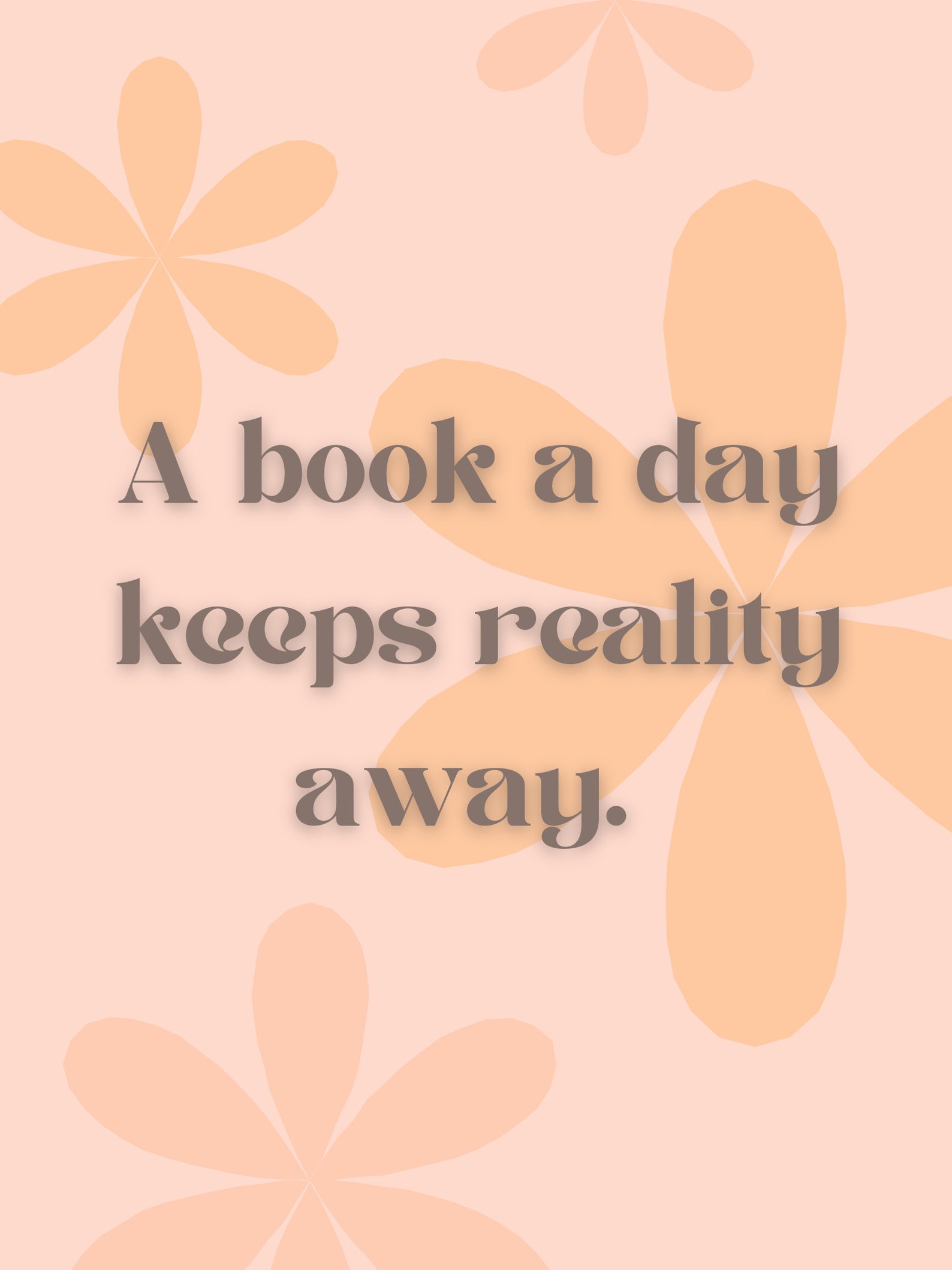 Reading - "a Book a Day Keeps Reality Away" - Etsy