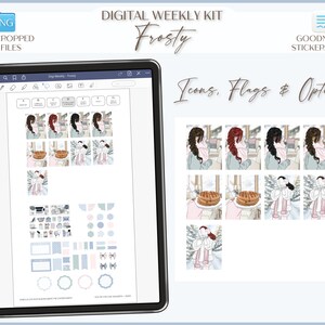 Digital Stickers for Goodnotes Weekly Planner Kit iPad Goodnotes ...