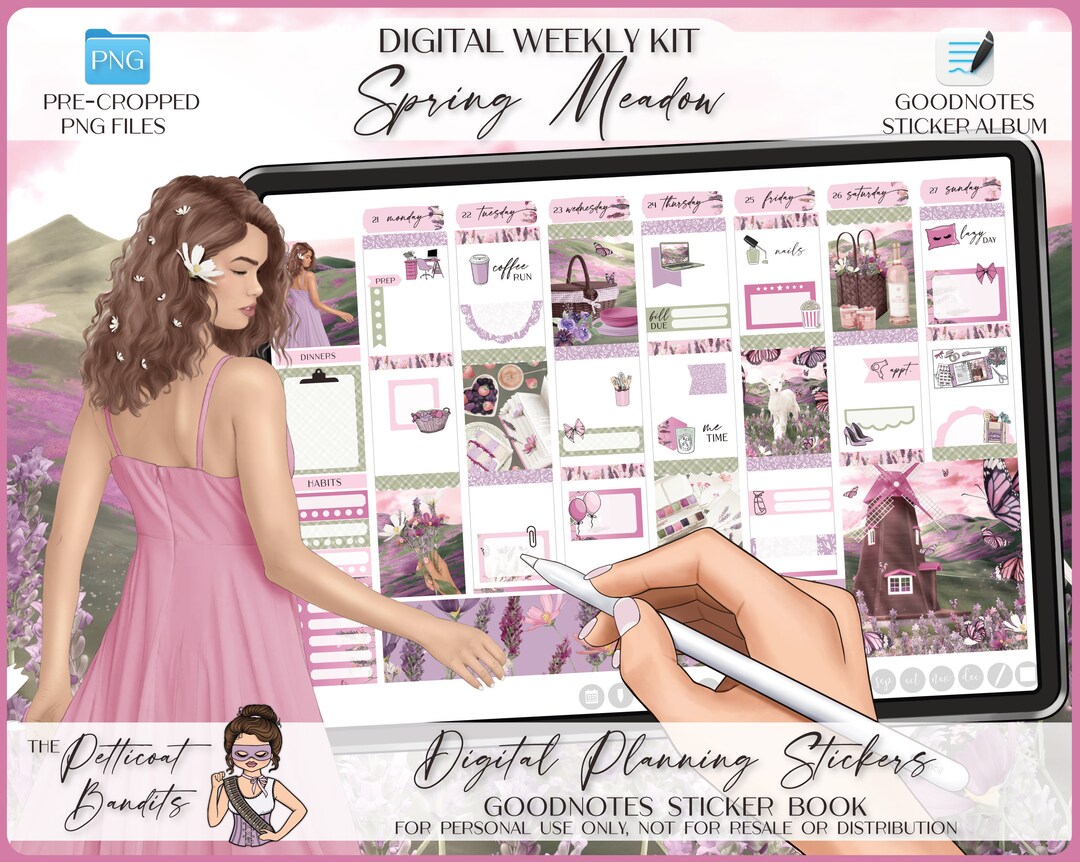 Digital Stickers for Goodnotes Weekly Planner Kit iPad Goodnotes ...