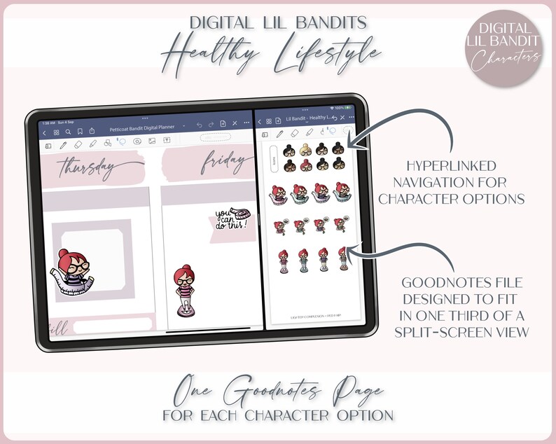 Lil' Bandit - Healthy Lifestyle | Digital Character Stickers | iPad ...