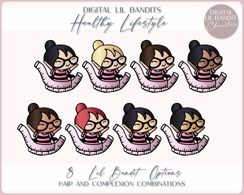 Lil' Bandit - Healthy Lifestyle | Digital Character Stickers | iPad ...