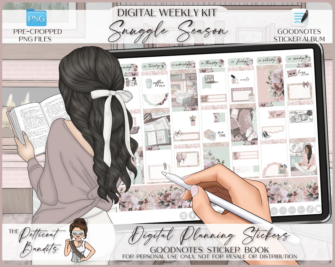 Digital Stickers for Goodnotes | Weekly Planner Kit | iPad Goodnotes ...