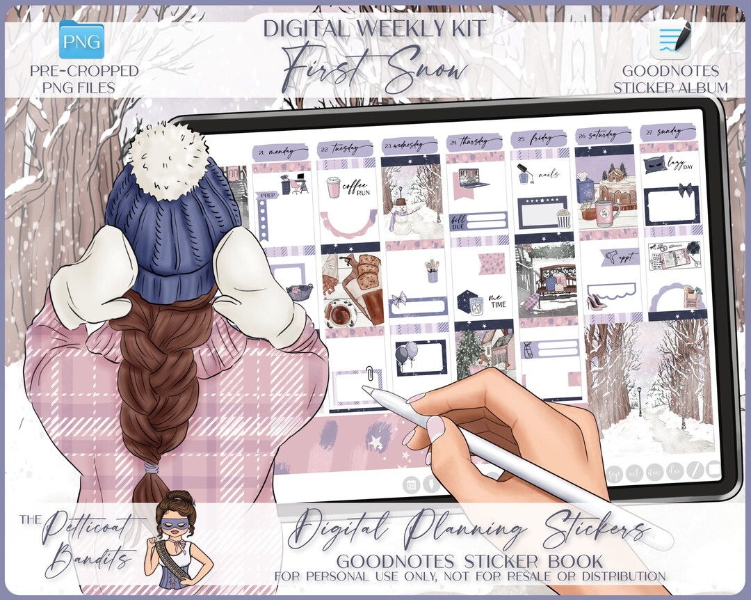 Digital Stickers for Goodnotes | Weekly Planner Kit | iPad Goodnotes ...