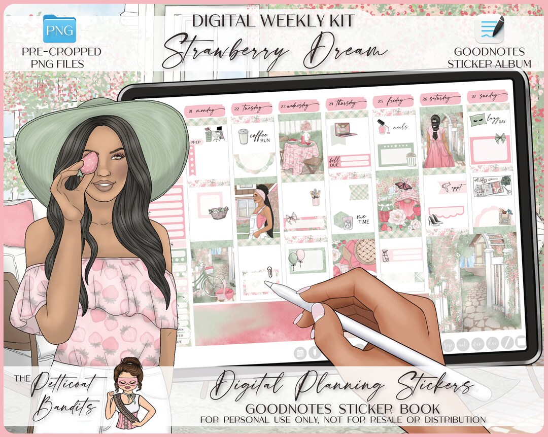 Digital Stickers for Goodnotes | Weekly Planner Kit | iPad Goodnotes ...